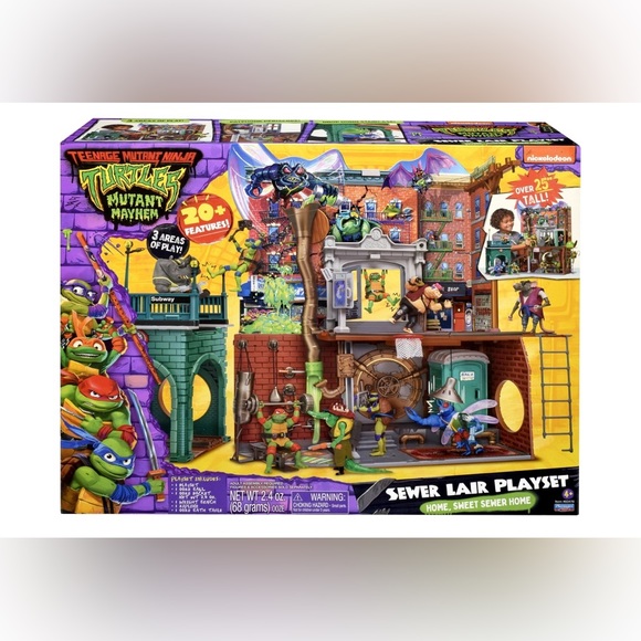 Toys | Teenage Mutant Ninja Turtles Mutant Mayhem Sewer Lair Multicolor ...
